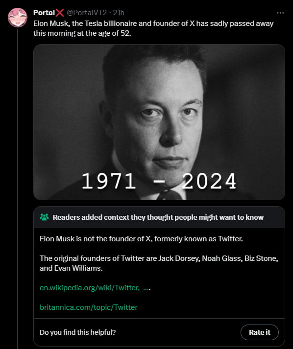 Community note clarifies - 9GAG