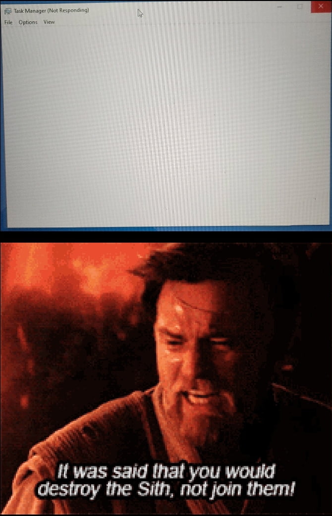 Tried to kill a program that was "Not Responding" - 9GAG