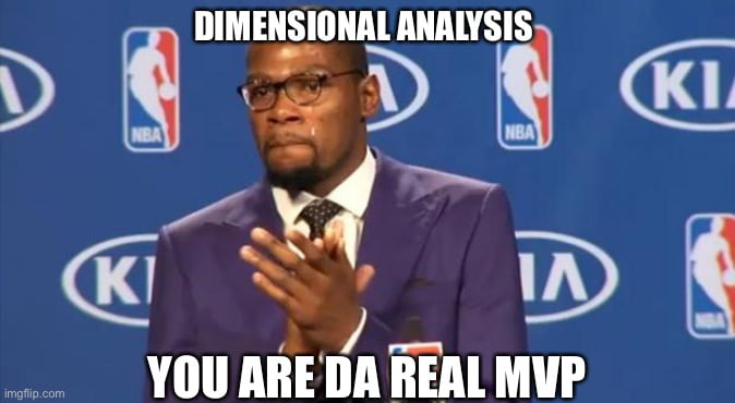 Da real mvp meme (dimensional analysis meme) - 9GAG
