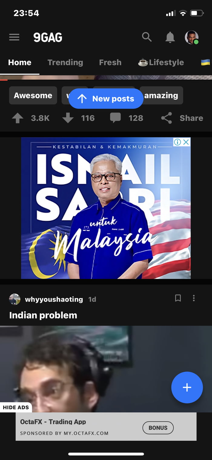 Babi betol. Scroll 9gag pun kluar muka politaik - 9GAG