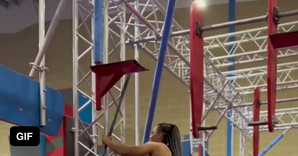 The flying bar obstacle - 9GAG