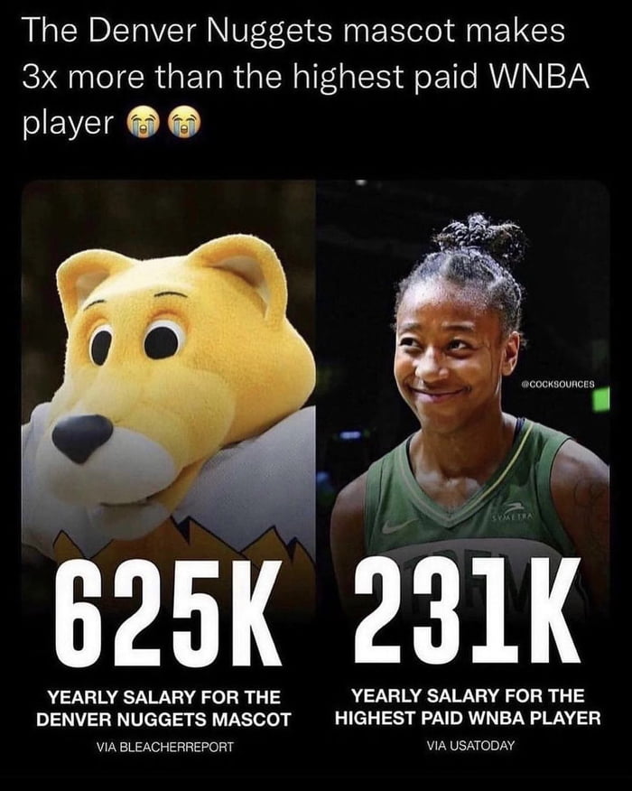 Well, the mascot is more entertaining that the wnba. - 9GAG