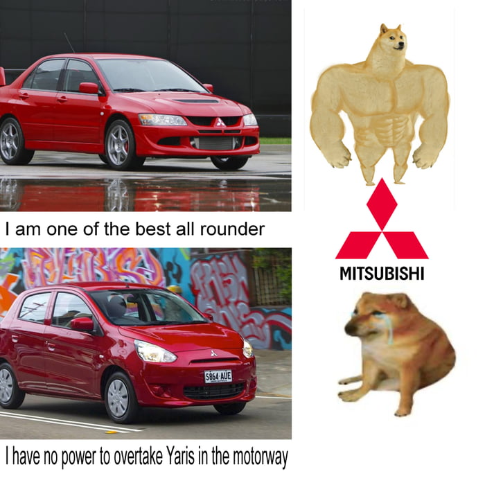 Mitsubishi then and now - 9GAG