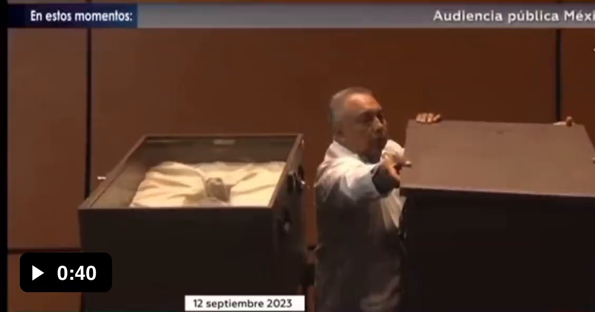 Two alien bodies were presented at the Mexican congress, 1000 years old ...
