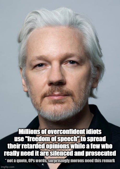 Assange > Morons - 9GAG