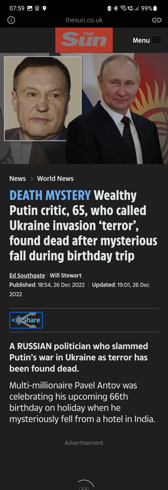 Just another sudden death by puta eh putin - 9GAG