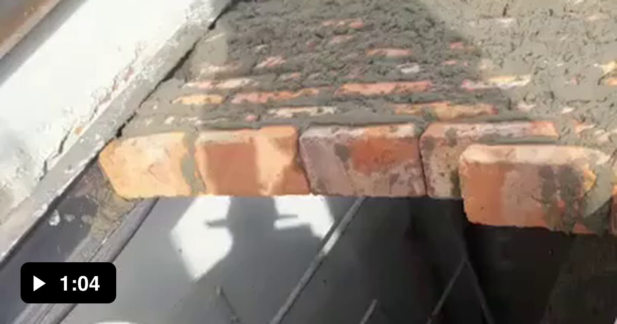 Brick laying on top of what? How is it staying put? - 9GAG