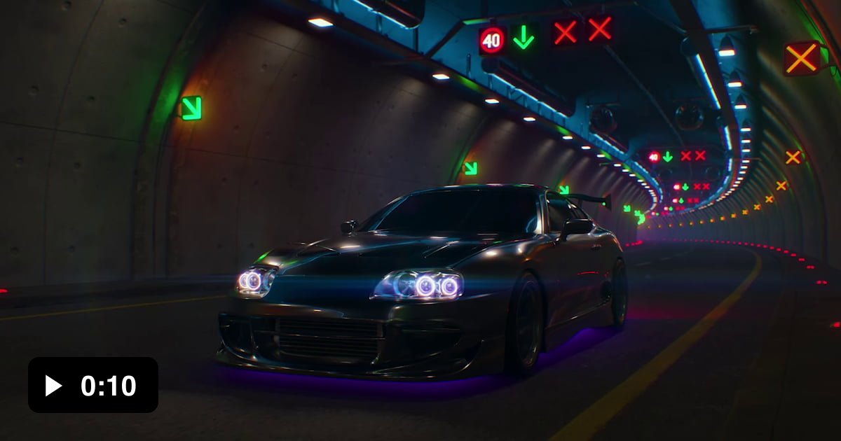 A Supra Mk4 animation I made (inspired by NFSU2) - 9GAG