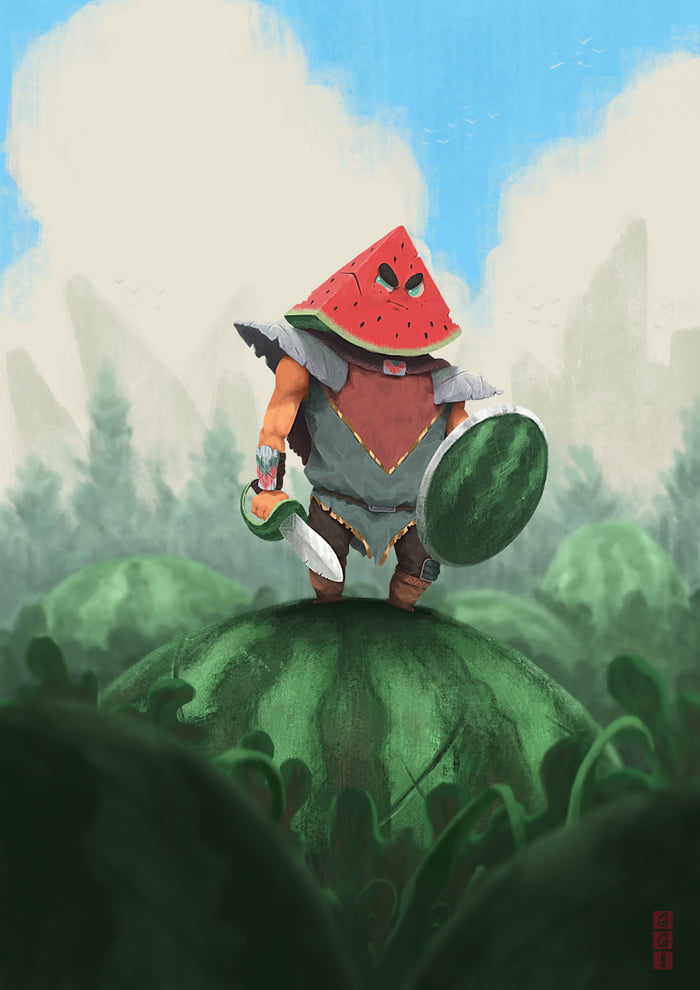 Watermelon knight - 9GAG