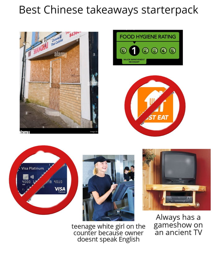 Best Chinese takeaways starterpack - 9GAG