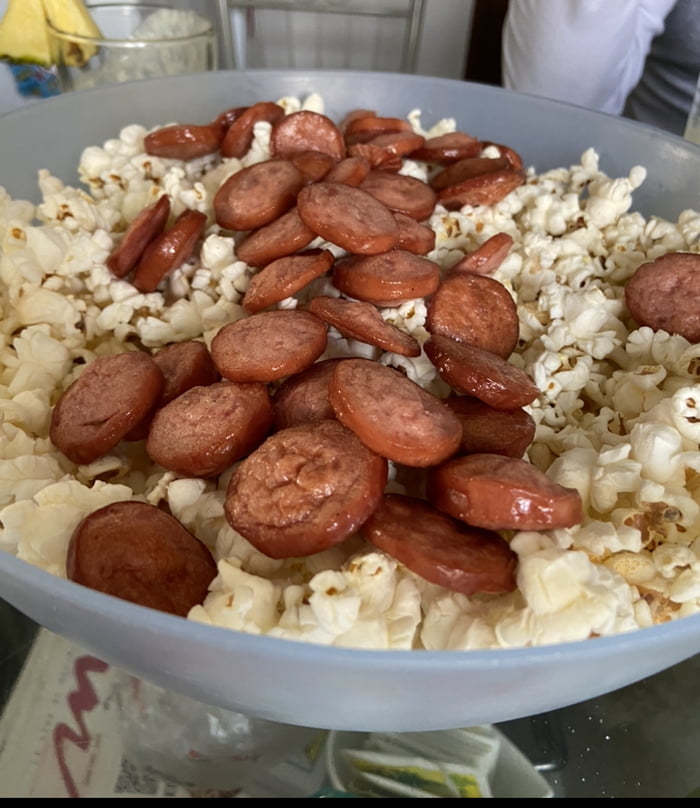Do you have weird food combinations? Mine is popcorn with sausages - 9GAG