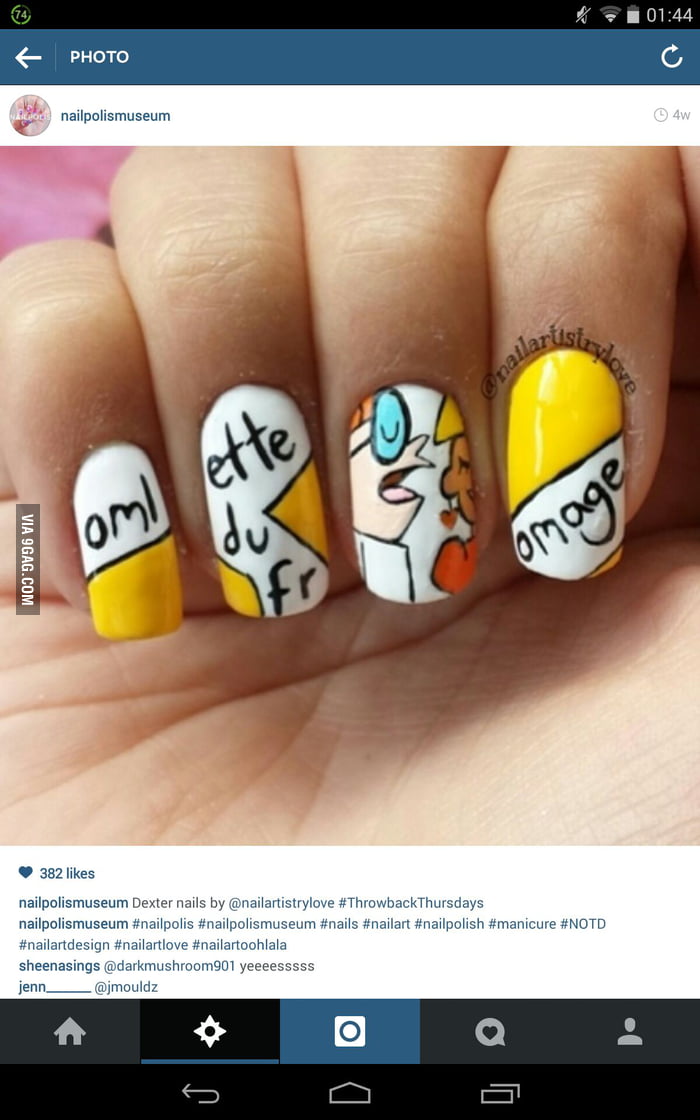 Dexter nail art - 9GAG