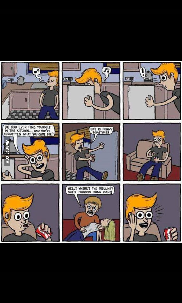 Ever go into the kitchen and forget what you needed ? - 9GAG