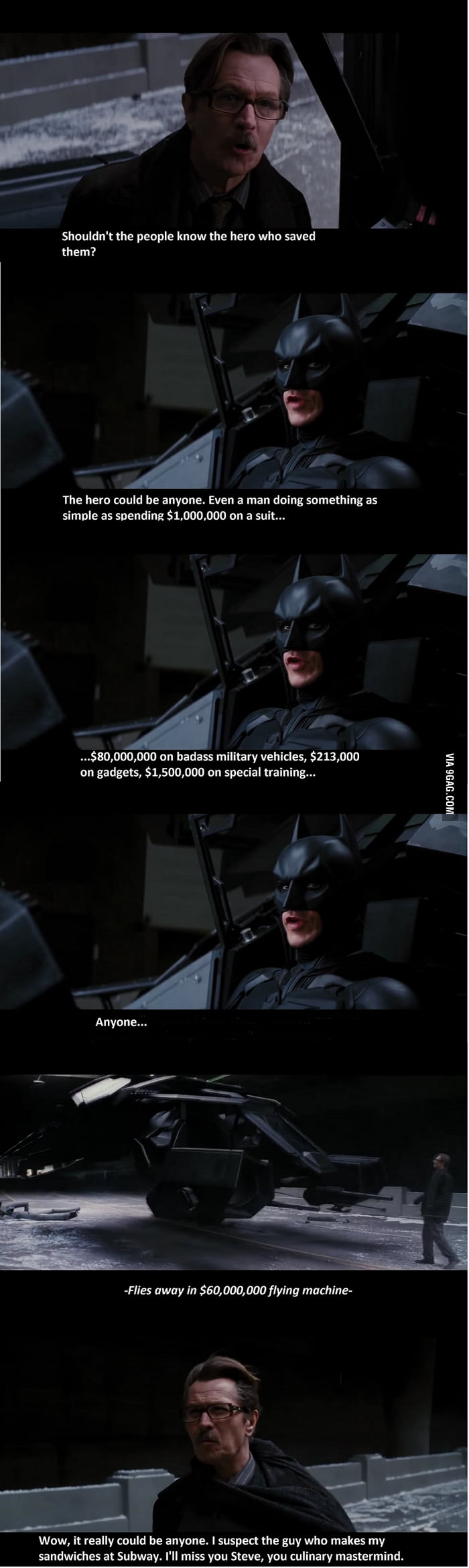 Dammit Steve, you were the sandwich artist this city deserves - 9GAG