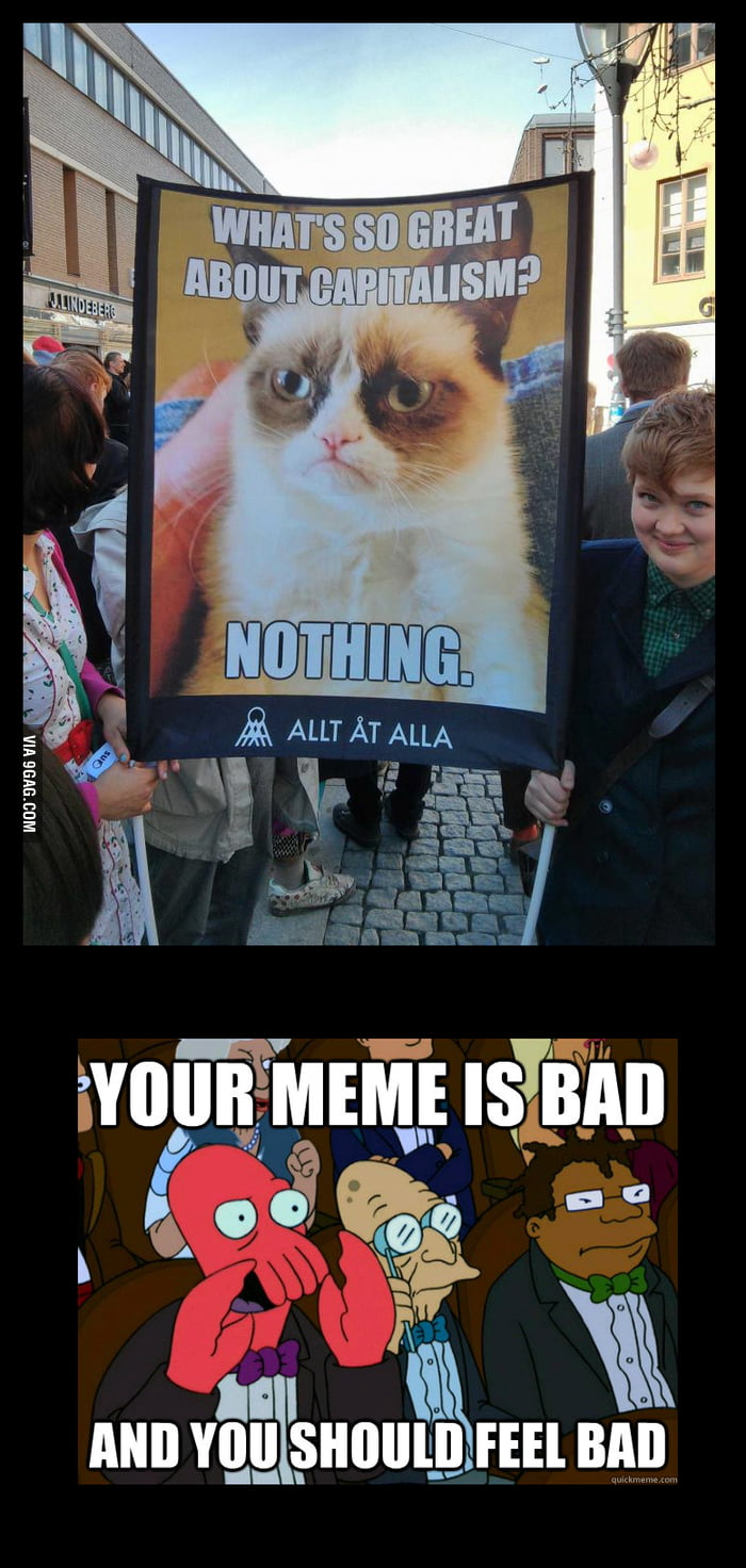 Poor grumpy cat - 9GAG