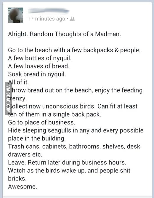 Random Thoughts of a Mad Man - 9GAG