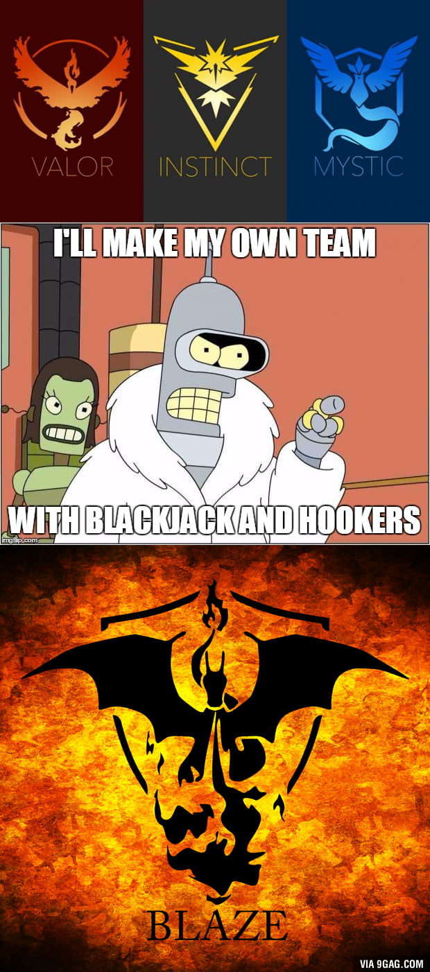 I made my own Pokemon GO team. - 9GAG