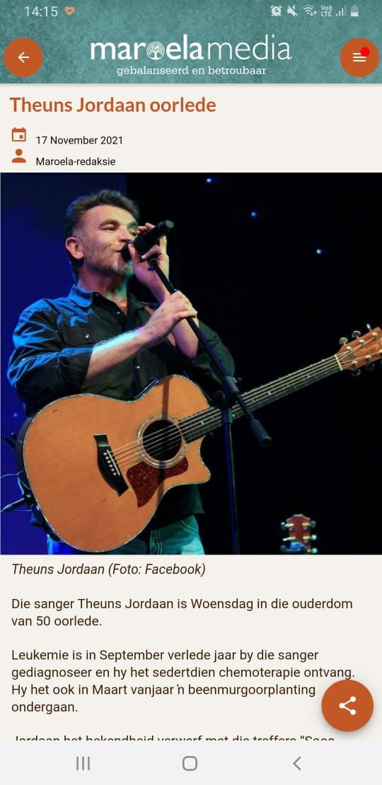 Afrikaanse musiek verloor 'n legend - 9GAG