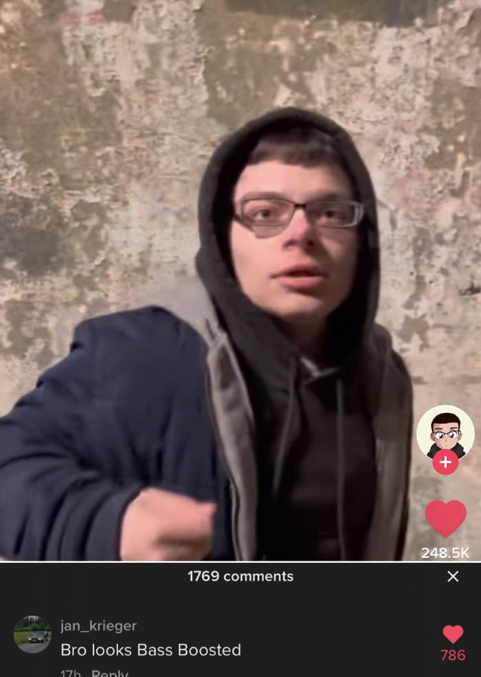 On a video asking ppl what song they are listening to - 9GAG