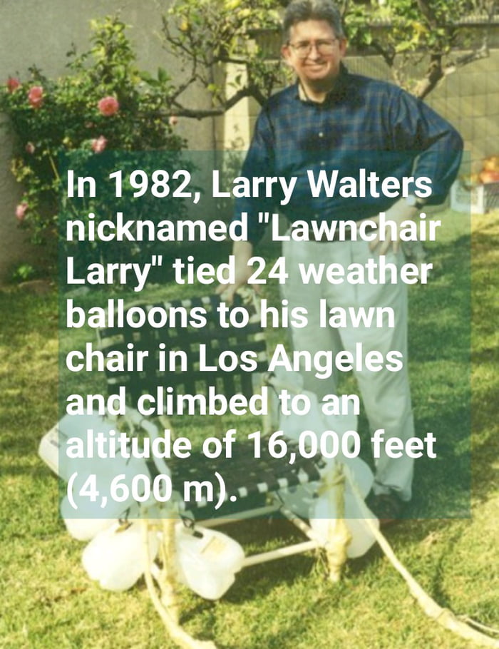 Lawnchair Larry flight - 9GAG