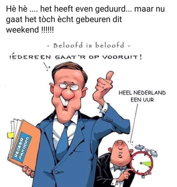 VVD komt eindelijk belofte na. - 9GAG