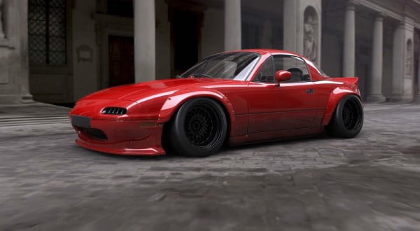 Mazda MX-5 Miata NA with Rocket Bunny Body Kit - 9GAG