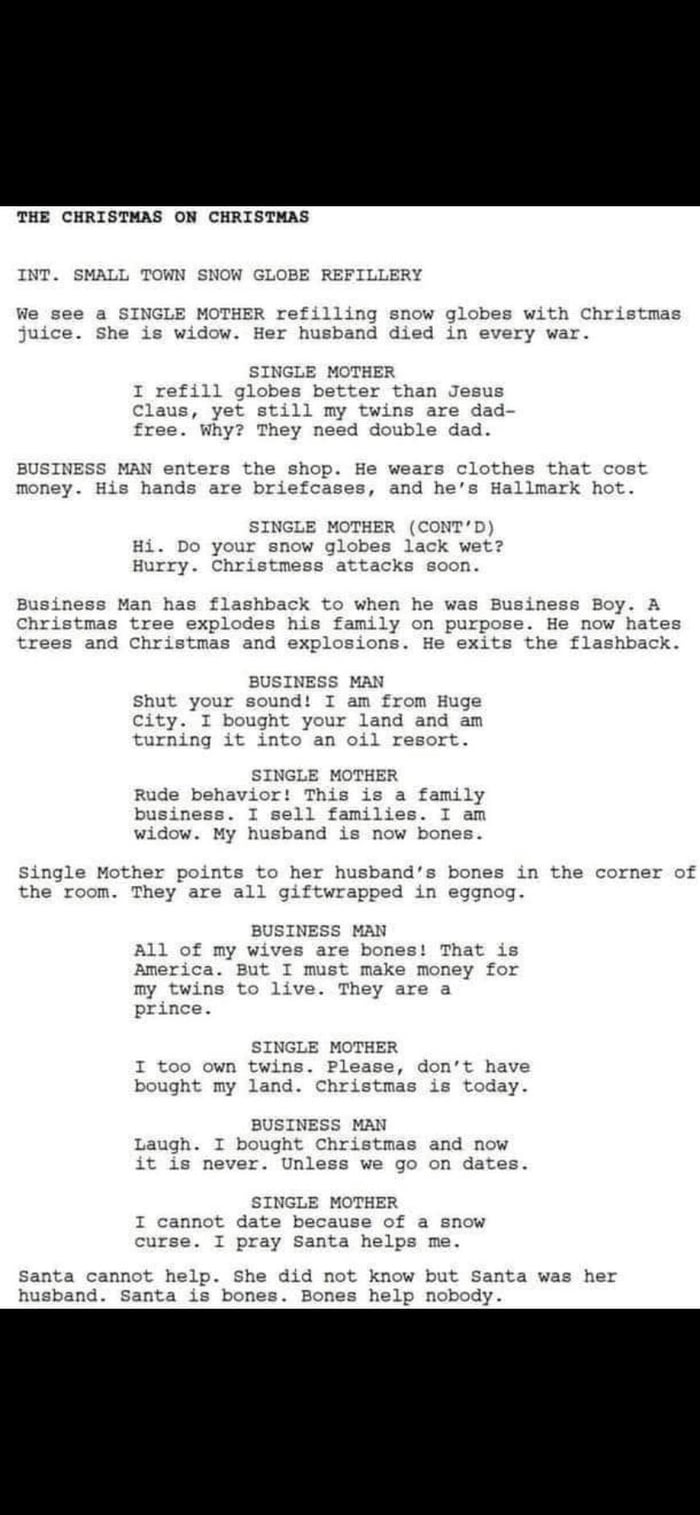 A movie script an AI wrote after watching a lot of Hallmark Holiday ...