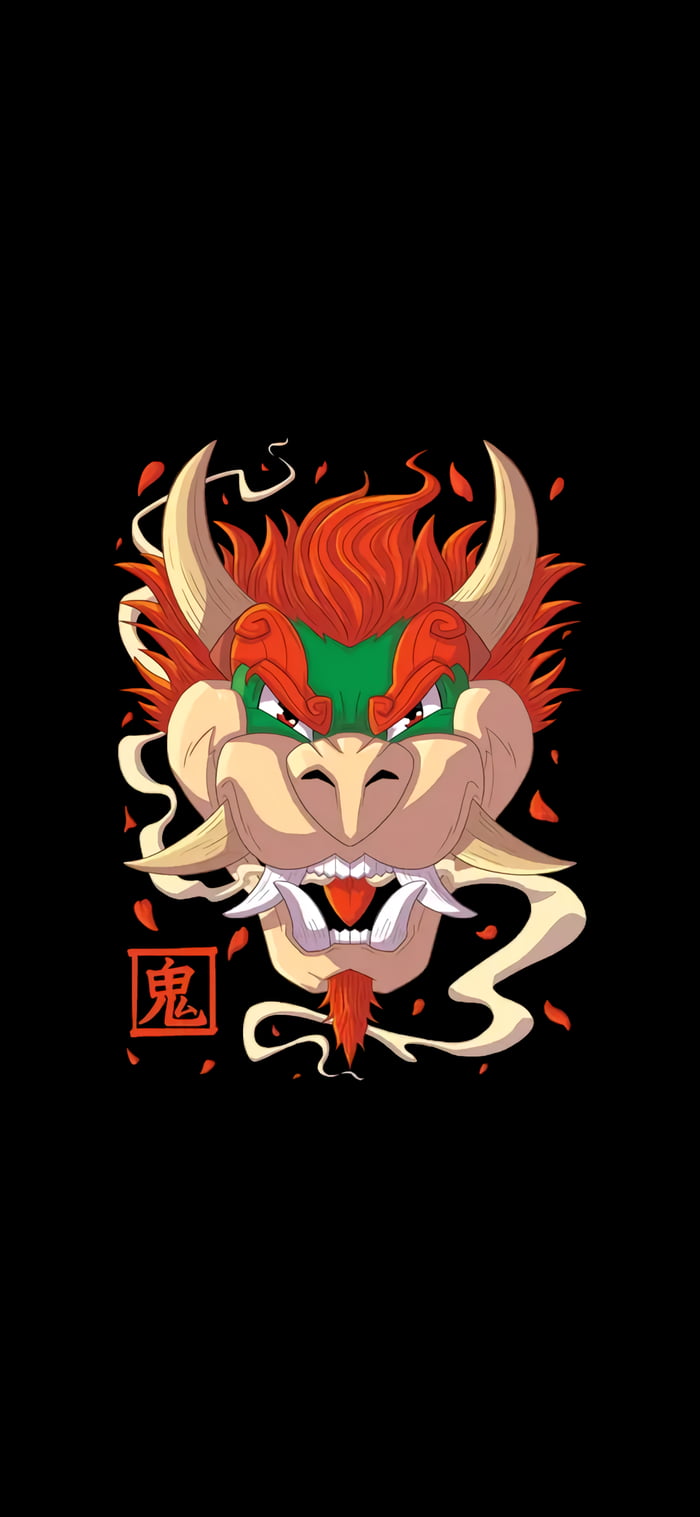 Oni Bowser (1440x3120) - 9GAG