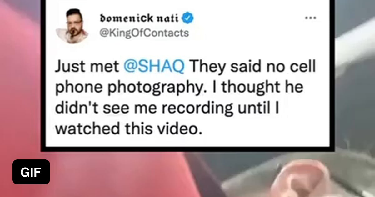 Shaq is the coolest. They said no cell phone photography but Shaq was ...