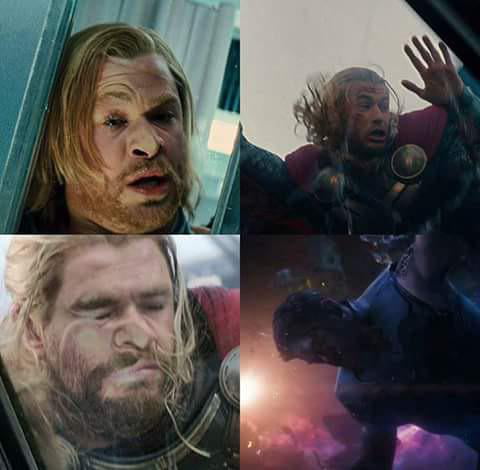 Are we taking bets over what Thor’s face is going to be smushed into in ...