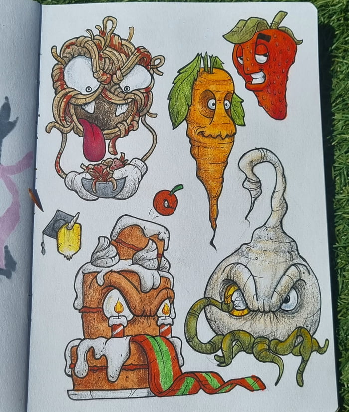 I drew some random food - 9GAG