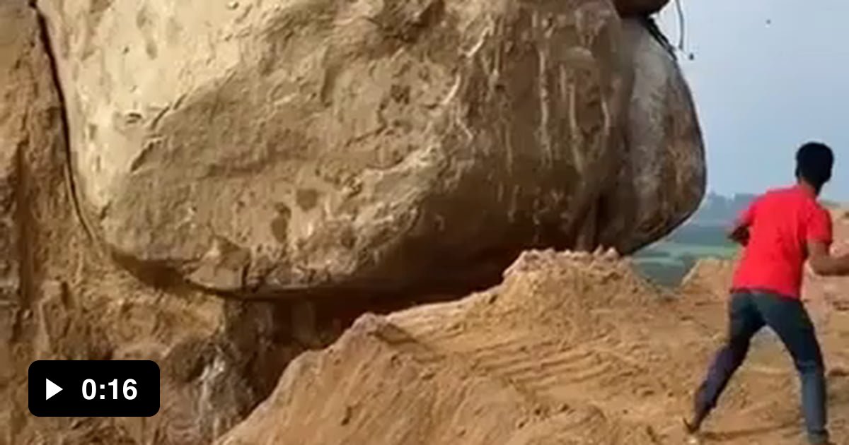 Let's throw this rock and see what happens - 9GAG