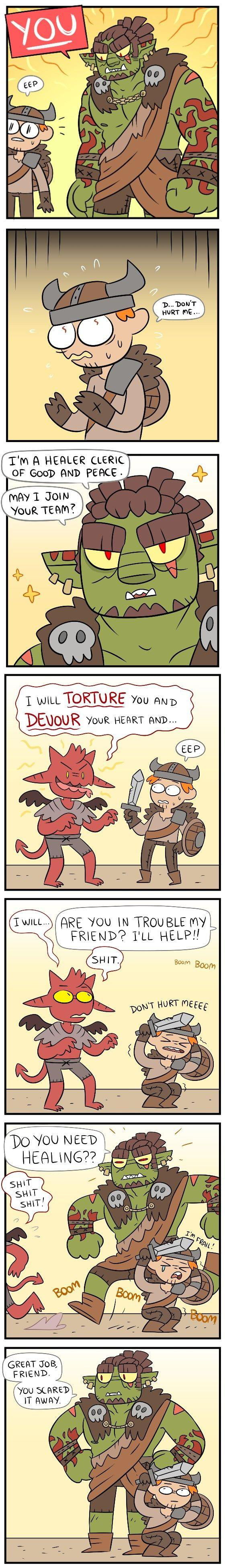 Tank+healer is OP - 9GAG