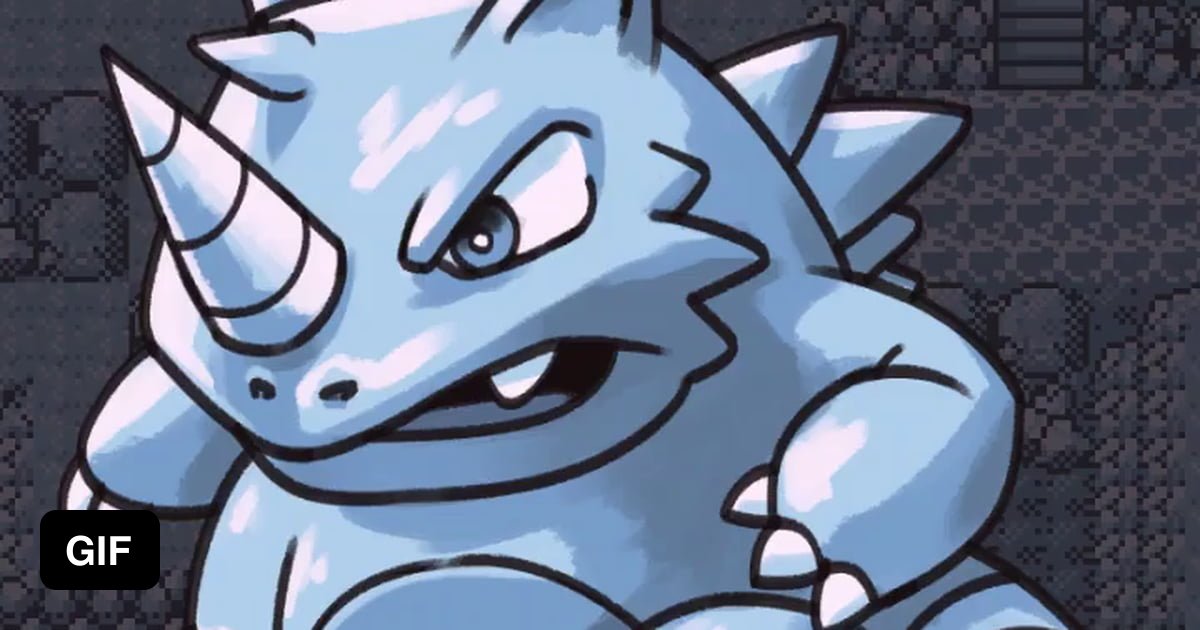 112 - RHYDON - Red/Blue Sprites Series - TIMELAPSE - backed by ...