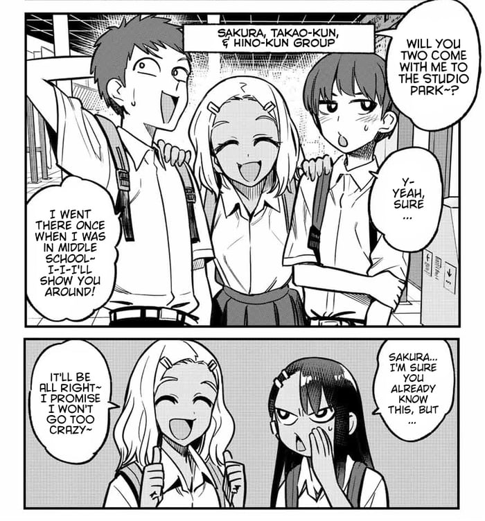 Oh yea, she's getting double teamed [Ijiranaide, Nagatoro-san] - 9GAG
