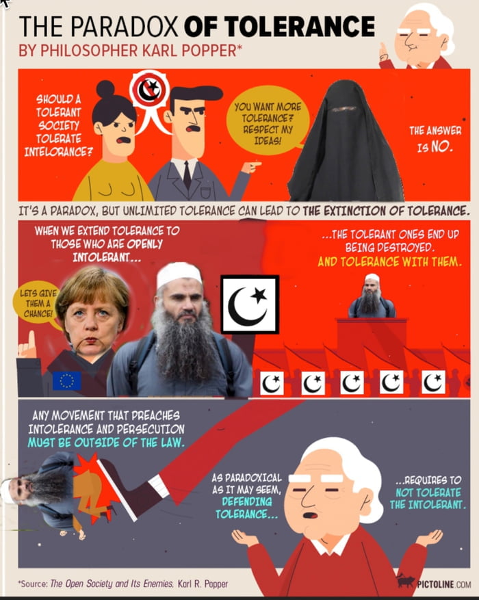 Oh the paradox of tolerance… - 9GAG