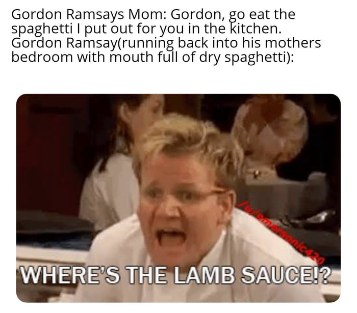 Who would've thought that a chef would be providing us so good meme ...