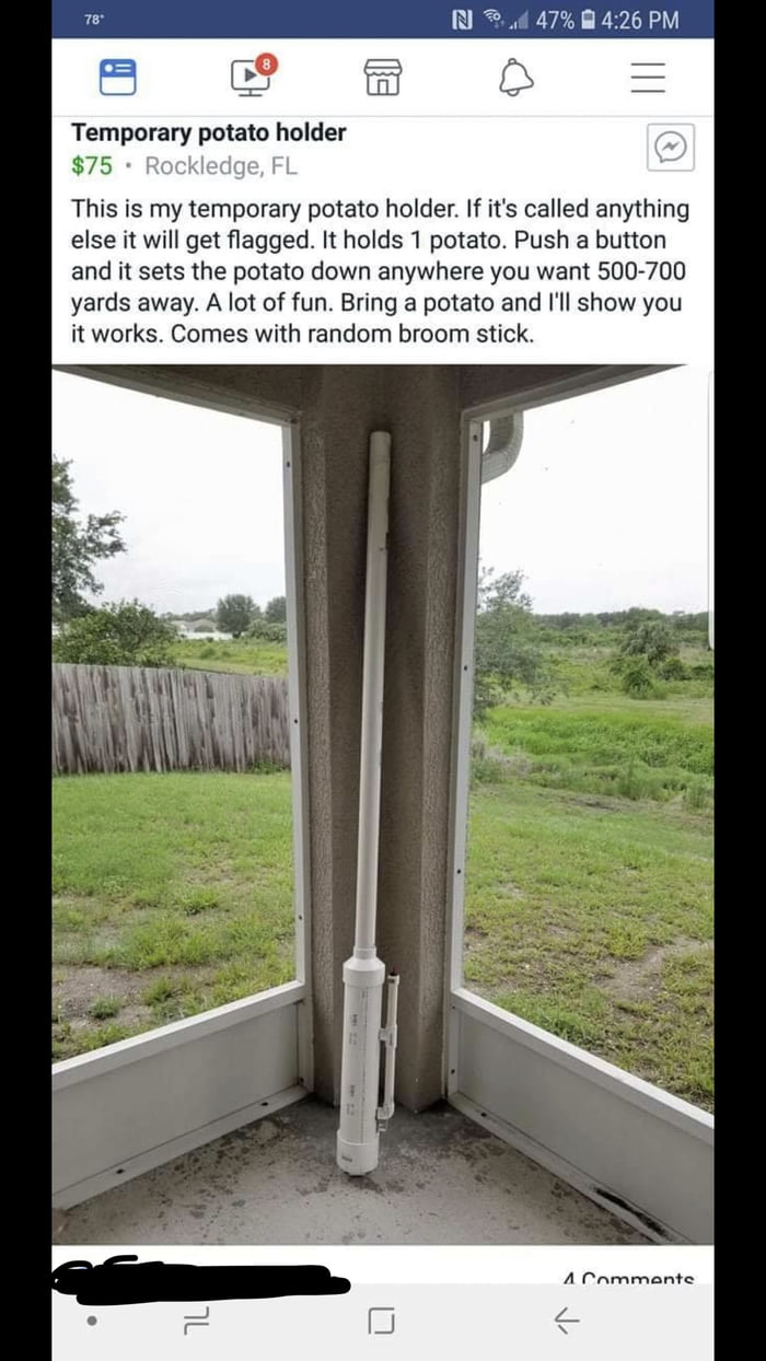 Temporary potato holder - 9GAG