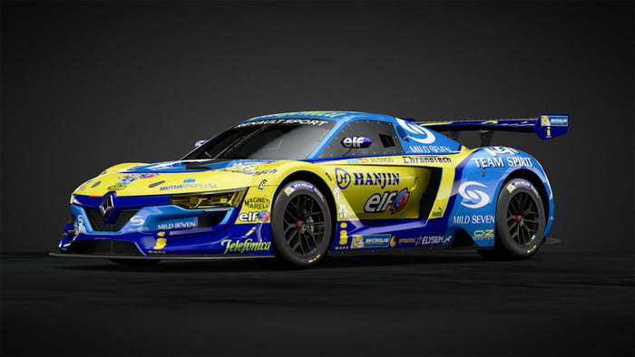 Old Renault Elf Mild Seven F1 livery in a new Renault RS 01 GT3 - 9GAG