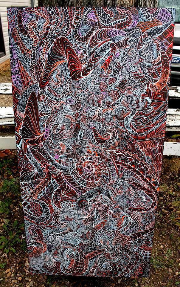 DMT painting- acrylic paint - 9GAG