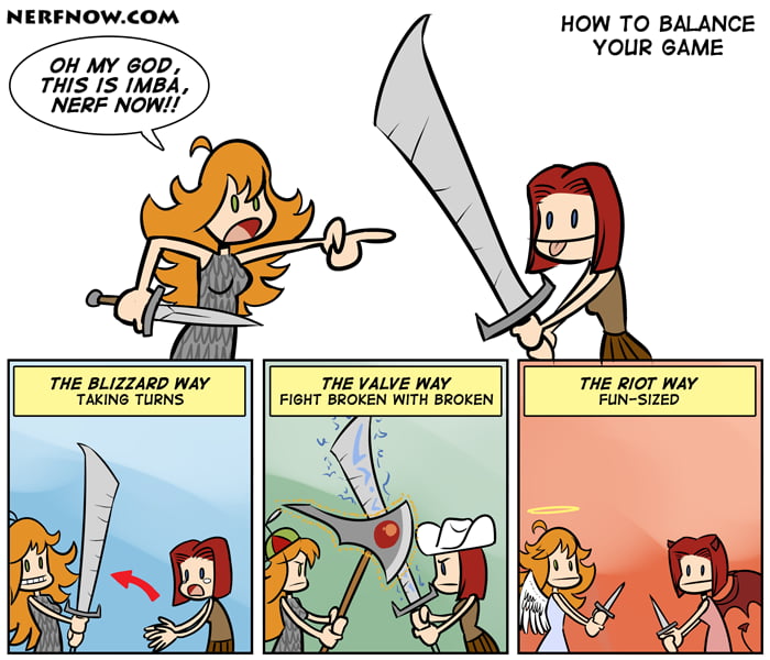 How different companies balance their games - 9GAG