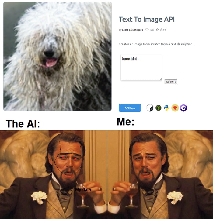 Was goofing around with a text to image ai and got a good laugh - 9GAG