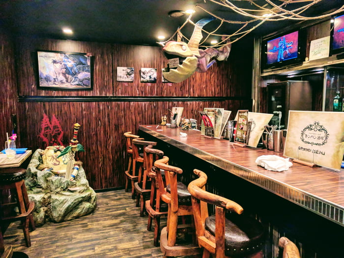 Monster hunter bar in japan. top destination to visit :) - 9GAG