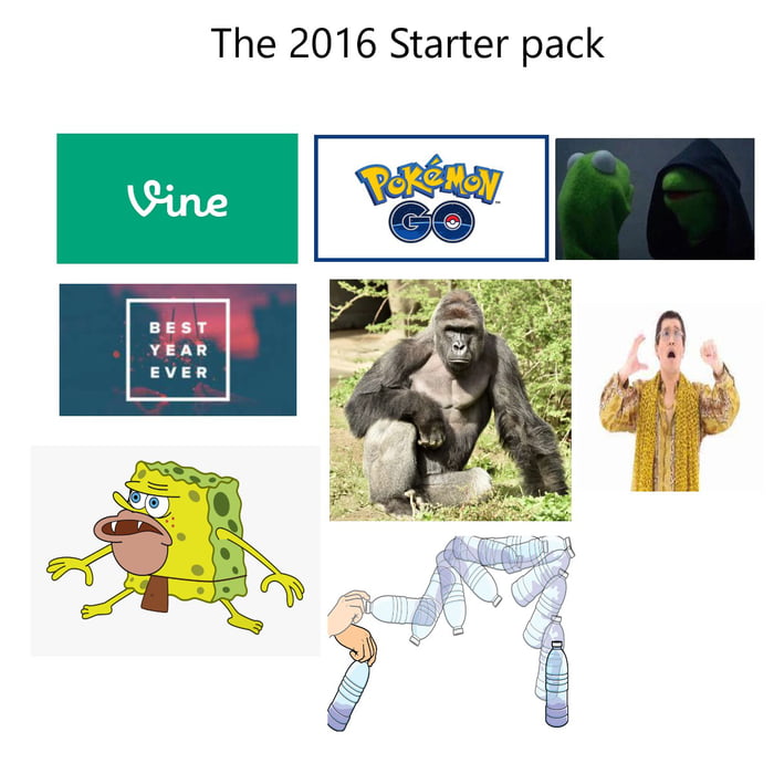 The 2016 Starter pack - 9GAG