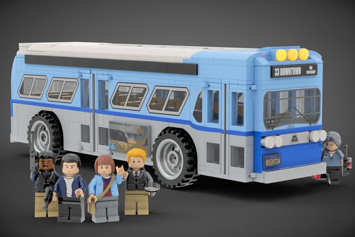 Bus from Speed (1994)! Too bad, it wasn't allowed on Lego Ideas! - 9GAG
