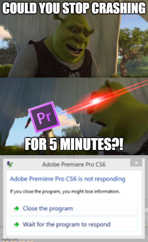 Me with a toaster PC and must finish editing (still can't sleep at 4 ...