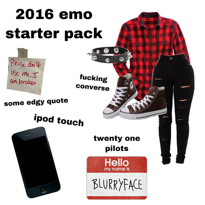 2016 emo starter pack - 9GAG