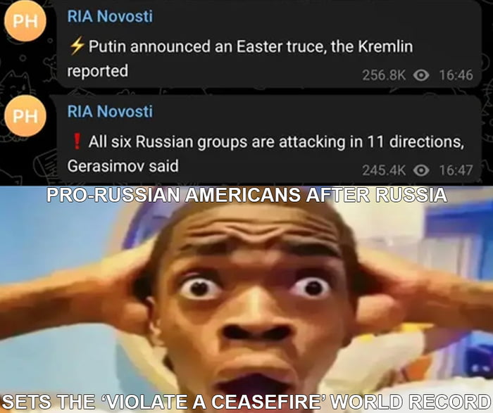 Is anyone not on RU copium surprised? - 9GAG