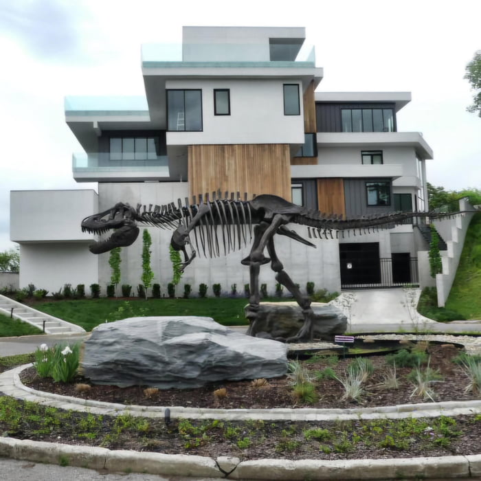 Theres rich, and then there is T-Rex in your front yard rich ...