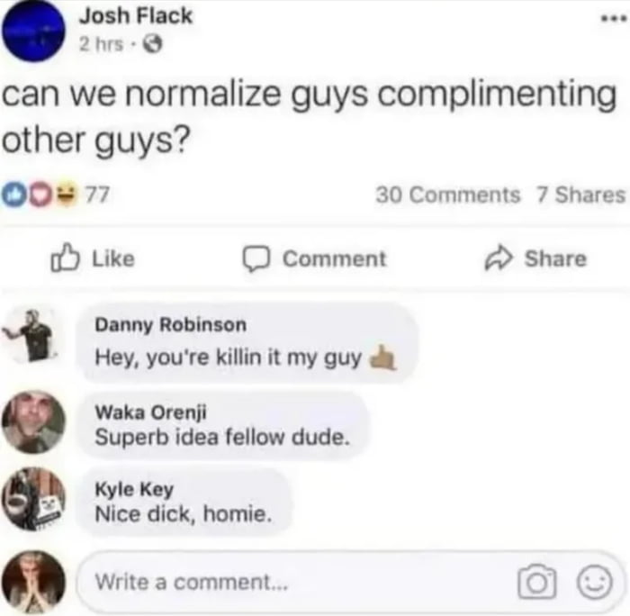 I need to see some compliments in the comments. - 9GAG